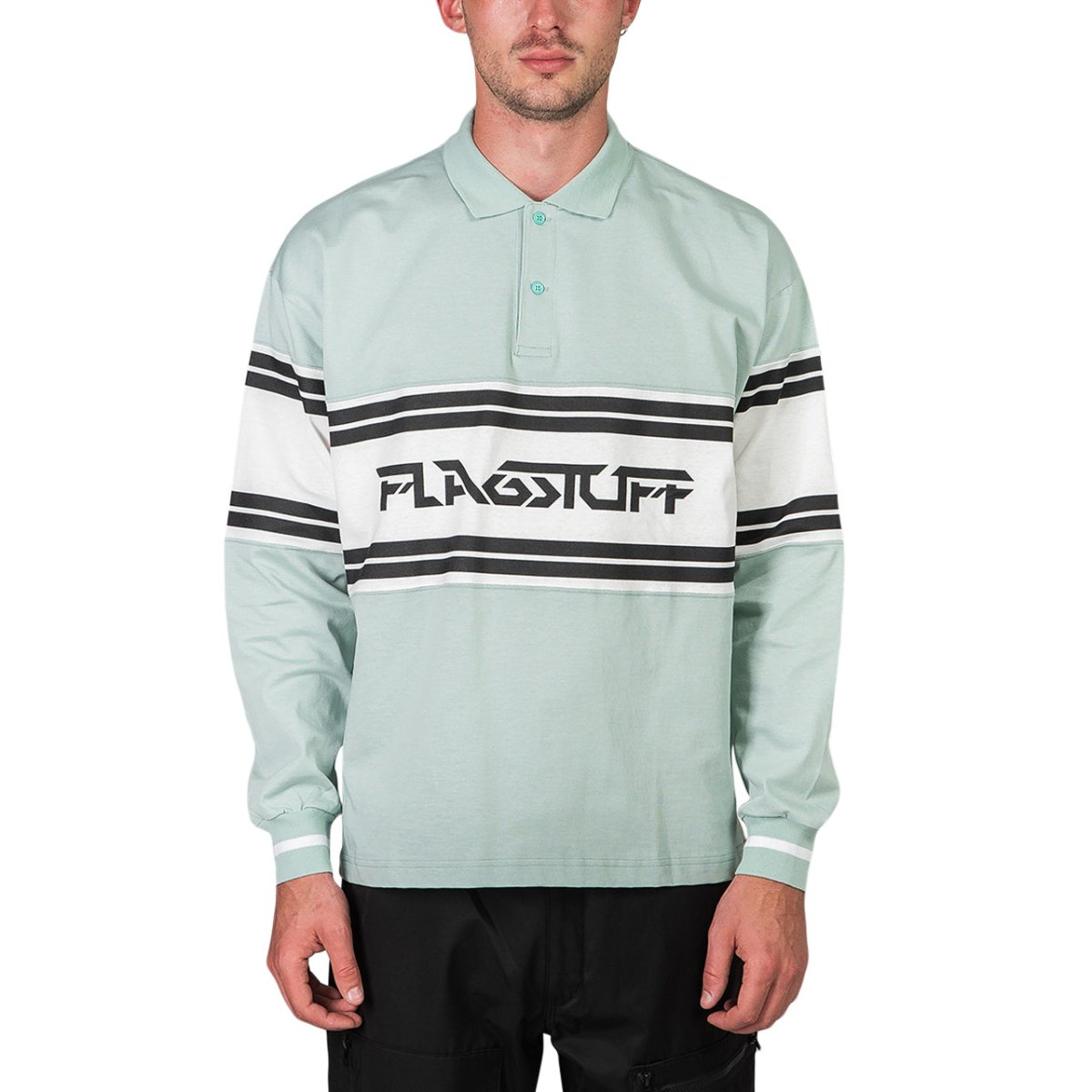 Flagstuff L/S Polo Shirts (Grün) 19SS-FS-26 - Allike Store
