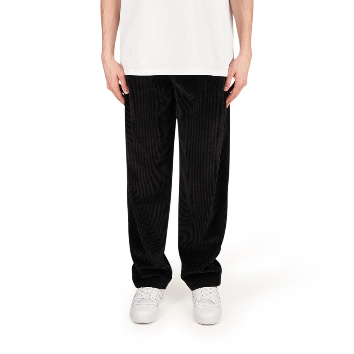 032c Pleat Front Cord Pants (Black) SS22-W-3042 – Allike Store
