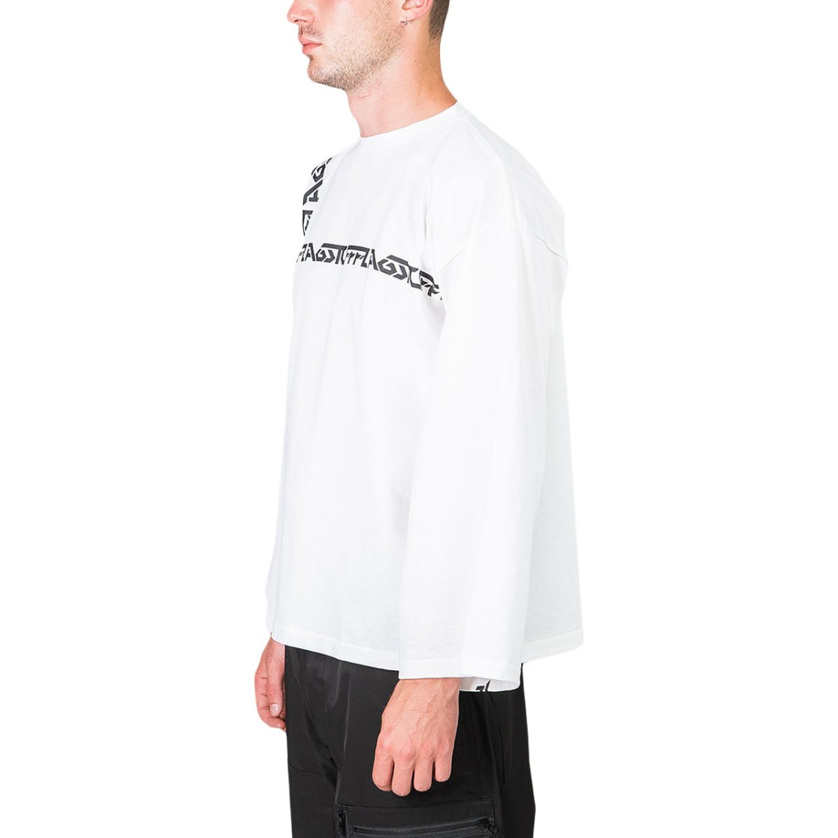 Flagstuff 'Big Line' L/S Tee (Weiß) 19SS-FS-24-WHT - Allike Store
