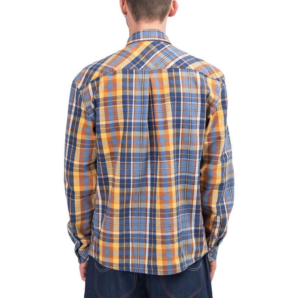 Lee x Timberland Flannel Shirt (Blau / Braun) L67DFT22 - Allike Store