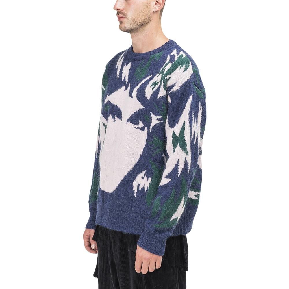 P.A.M. Handmaiden Camo Sweater (Navy) 8572-N - Allike Store