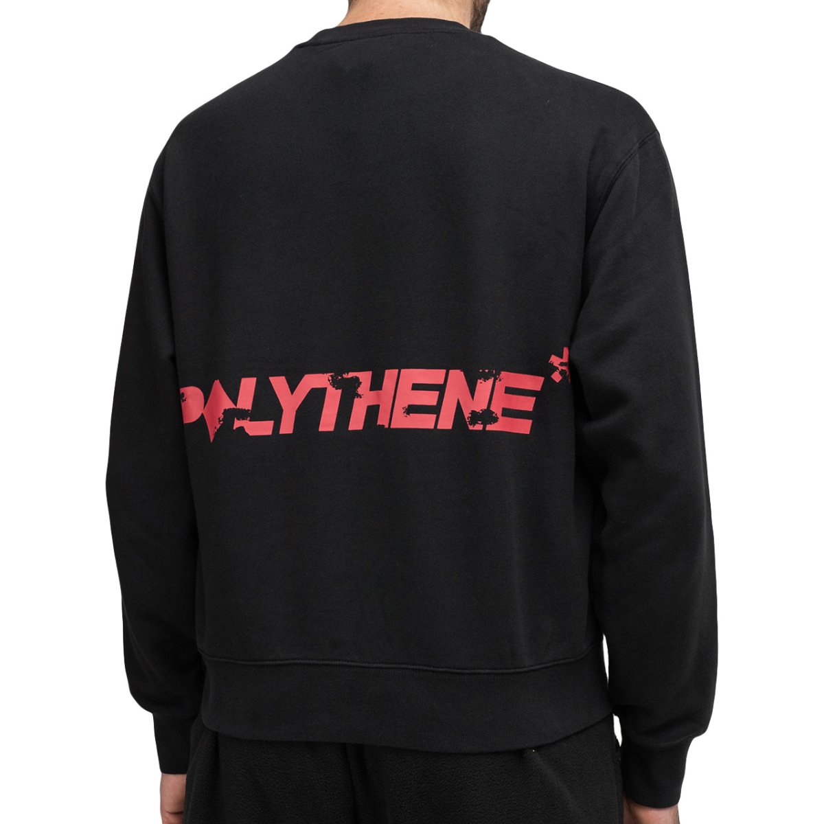 Polythene* Optics Logo Crewneck (Black) PO-CRW-02-RED-BLK – Allike Store