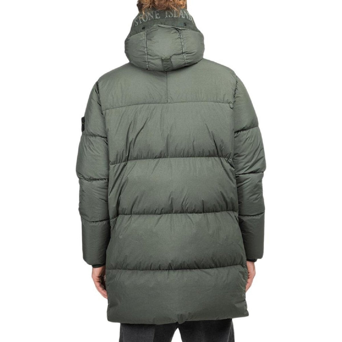 Stone Island Garment Dyed Crinkle Reps NY Down Jacket (Dunkelgrün ...