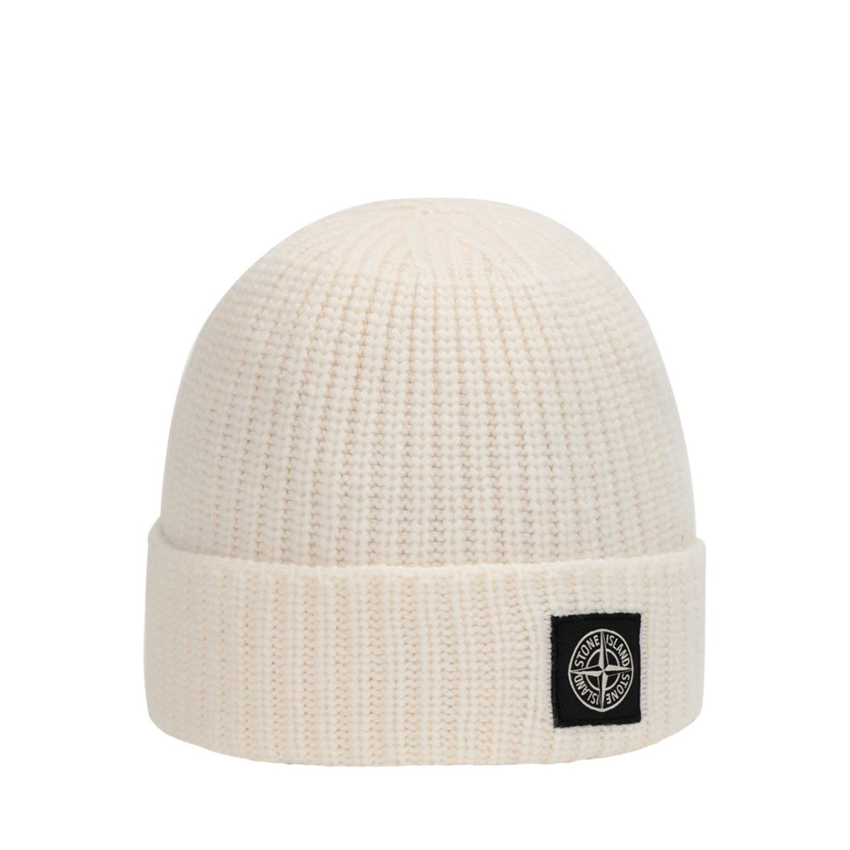 Stone Island Geelong Wool Patch Beanie (Weiß) 7115N10B5.V0099 - Allike ...