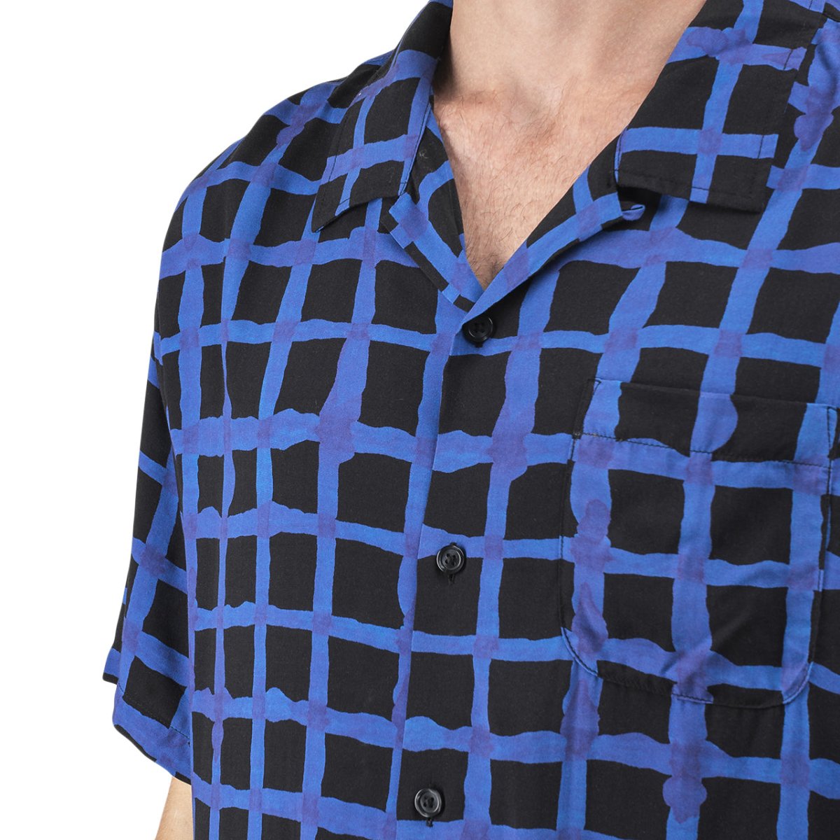 Stüssy Hand Drawn Grid Shirt (Blue / Black) 1110132-0001 – Allike Store