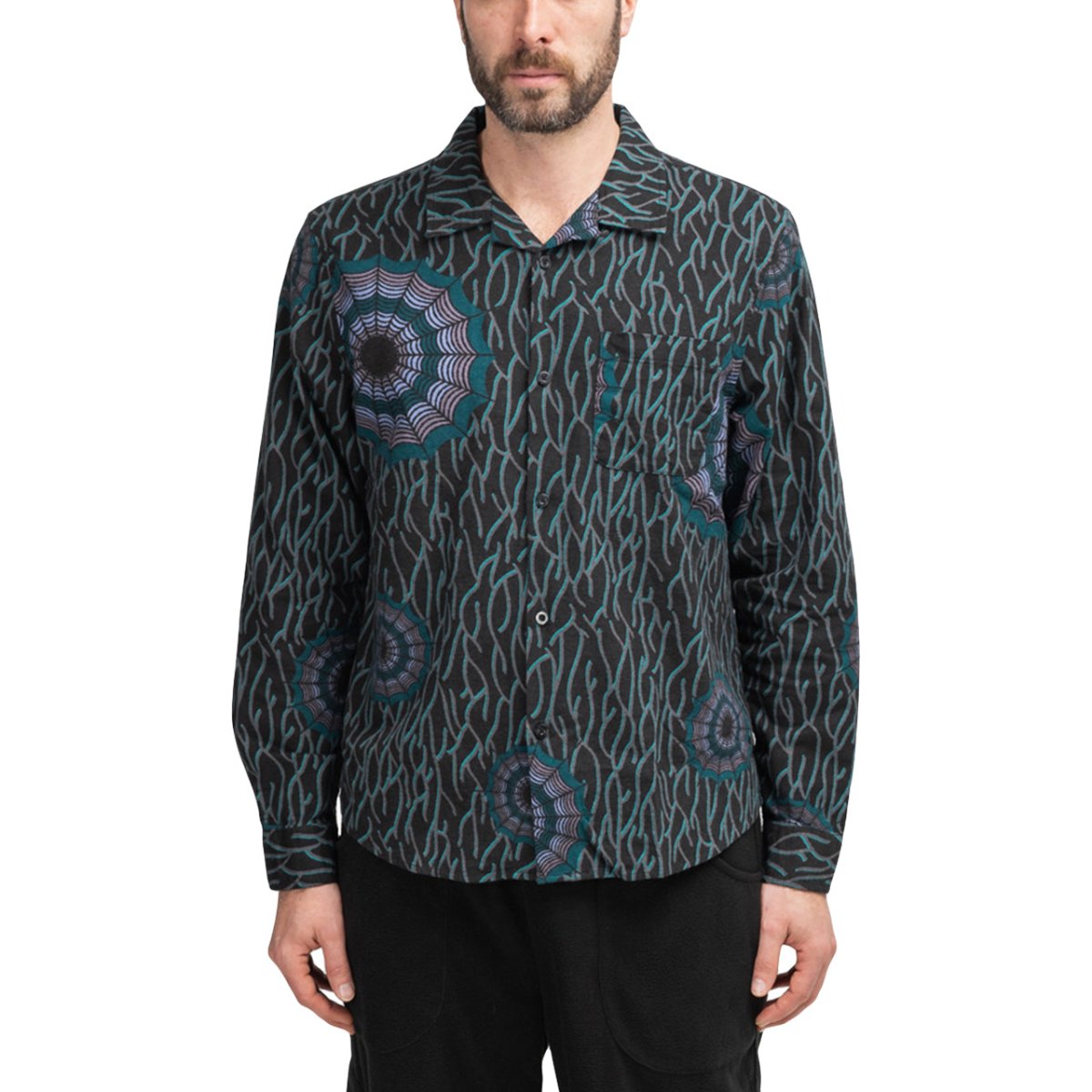 Stüssy Spider Web Flannel Shirt (Black) 1110087-0001 – Allike Store