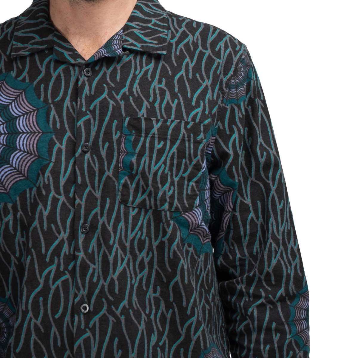 Stüssy Spider Web Flannel Shirt (Black) 1110087-0001 – Allike Store